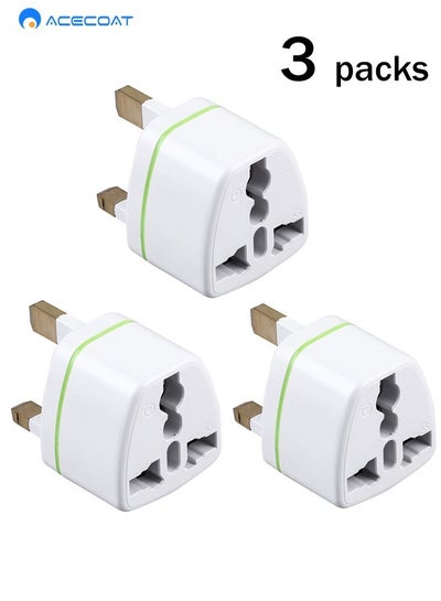 UK Universal Travel Plug Adapter Power Socket Converter, 3-Pin Portable ...