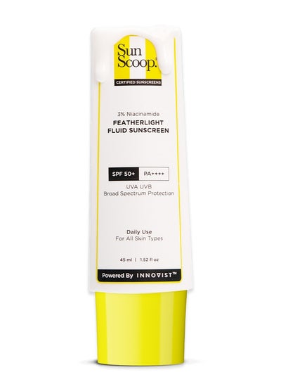 3% Niacinamide Fluid Sunscreen| SPF 50+ PA++++| Super light formula ...