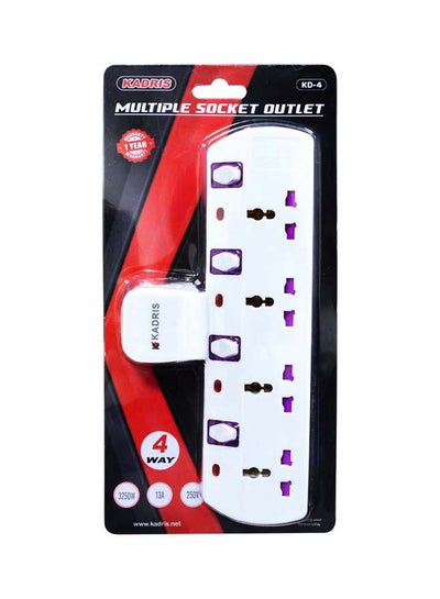 Multi Plug Extension Socket with individual switches, Extender Wall ...