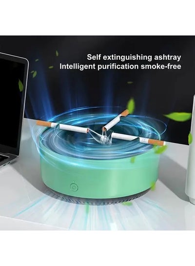 Grey Electric Ashtray Air Purifier With Automatic Smoke Extractor And ...