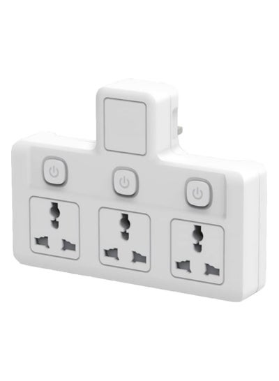 Multi Plug Power Extension Socket Adapter, 3 Way Universal Wall ...