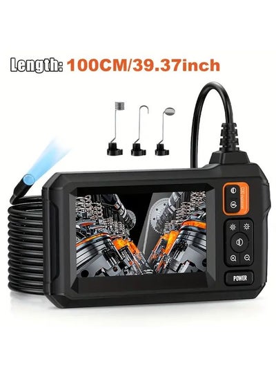 4.3 Inch LCD Screen Industrial Endoscope Camera With 8 LED Lights For ...