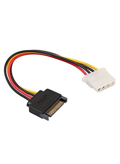 SATA to IDE Power Cable 4 Pin IDE Female to 15 Pin SATA Male Port Cable ...