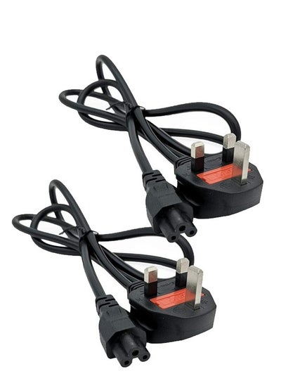 UK Cloverleaf 3 Pin Power Cable for Laptop chargers 1.5M, Mains Power ...