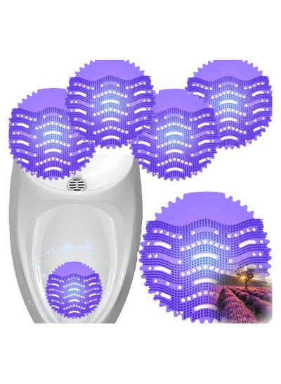 5 Pack Scented Urinal Screens Deodorizer with Anti-Splash Bristles, Men ...