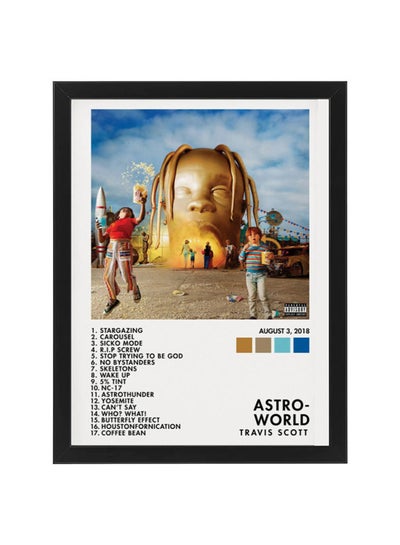 Travis Scott Astroworld Album Poster With Frame 30x40 cm price in UAE ...