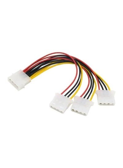 4 Pin IDE Power Cables 4 Pin Molex Male to 3 Port Molex IDE Female ...