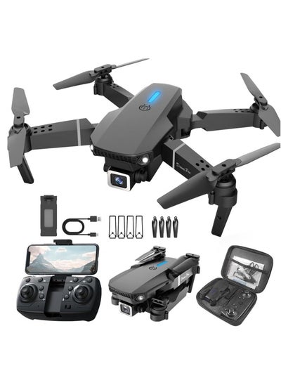 E88 4K HD Drone – Foldable Aerial Aircraft for Beginners, 2.4GHz Real ...