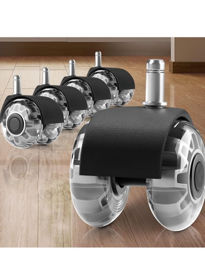 Office Chair Caster Wheels, Set of 5, 2 in Double casters, Twin Ball ...