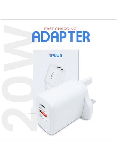 سعر iPLUS iP-CH650 شاحن متنقل عالي السرعة 20 واط 3.0Amp Type-C شاحن سريع المملكة المتحدة قابس PD ...