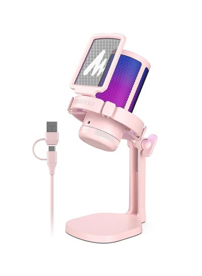 MAONO USB Gaming Microphone for PC Noise Cancellation Condenser Mic ...
