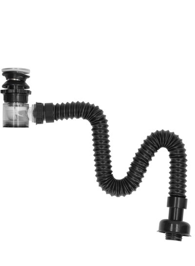 Bathroom Sink Drain Kit, Stainless Steel Expandable Sink Drain Pipe Kit ...