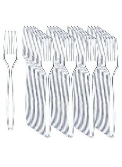 Disposable Heavy Duty Clear Plastic Forks (20pcs) price in Egypt | Noon ...