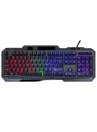 ZERO ZR-2080 Gaming Keyboard, Rainbow Backlight, Spill-Resistant, Silent Keys, USB-BLACK price ...