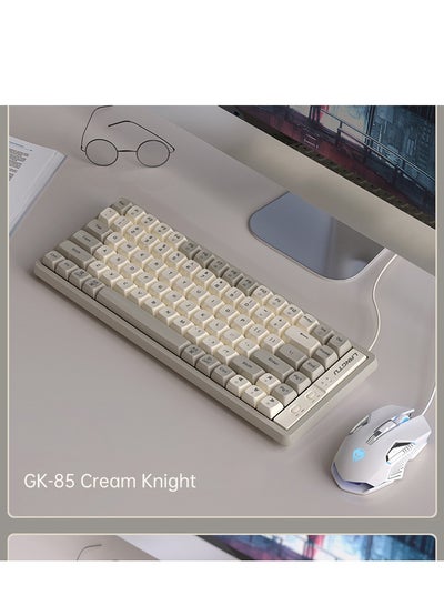 GK85 Wired Mechanical Keyboard Noise-Absorbing Hotswap Linear Switch Keyboard RGB Backlights ...