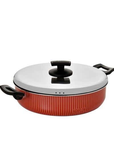 Non-stick aluminum flat pot with steel lid price in Saudi Arabia | Noon ...