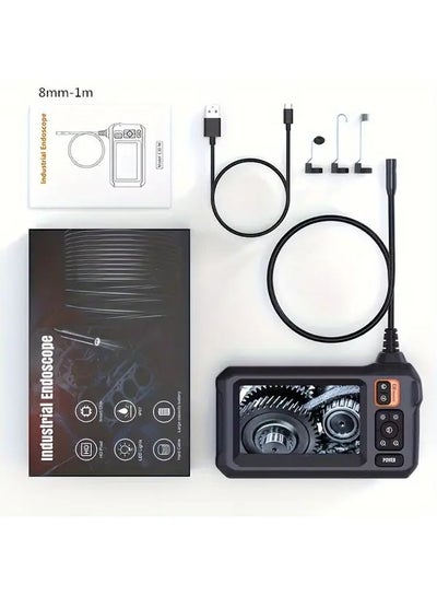 Inskam Industrial Endoscope 8mm 4 3 Inch IPS Display 8 LED Lights Semi ...