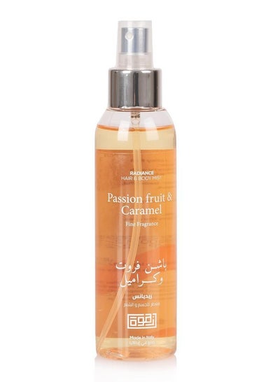 hair and body Mist Spray with passion fruit and caramel scent, 150 ml ...