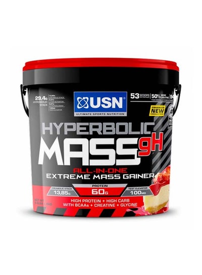 USN Hyperbolic Mass GH Strawberry Cheesecake 4kg Mass Gainer price in ...
