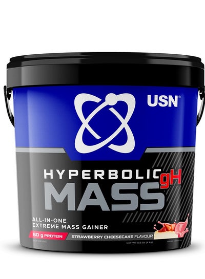 USN Hyperbolic Mass GH Strawberry Cheesecake 4kg Mass Gainer price in ...