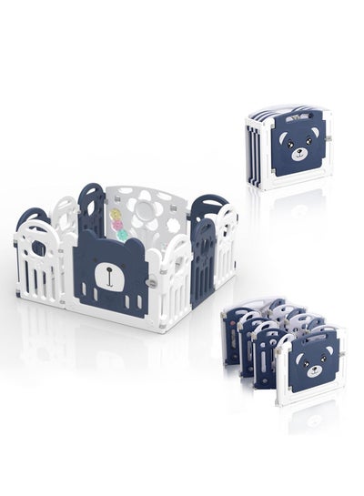 10-PcsFoldable Design Compact Strong Durable Plastic Baby playpen and ...