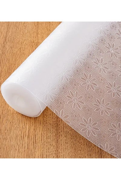 Non-Slip Drawer Liner Roll – Floral Pattern, Waterproof Shelf Mat, Size ...