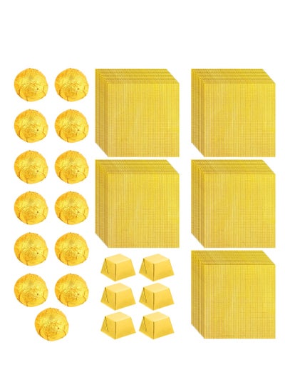 سعر Foil Candy Wrappers, 300 Pieces 4x4 inches Golden Aluminium Foil ...