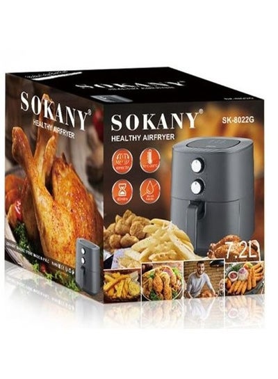 Sokany Air Fryer Without Oil, 1700 Watt, 7.2 Liters, Grey - SK-8022G price in Egypt | Noon Egypt ...