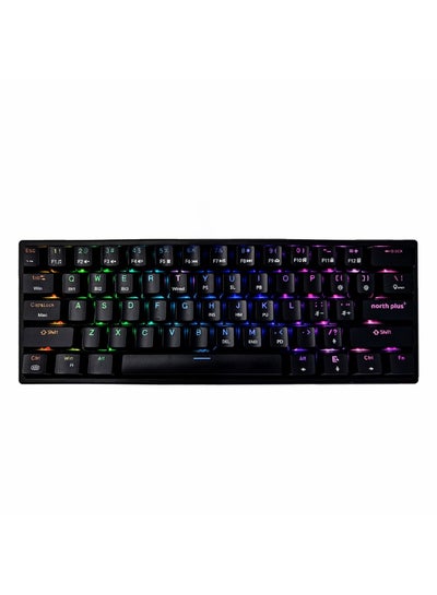 North Plus PHANTOMK301 Mechanical Gaming Keyboard – 61 Keys, Blue ...