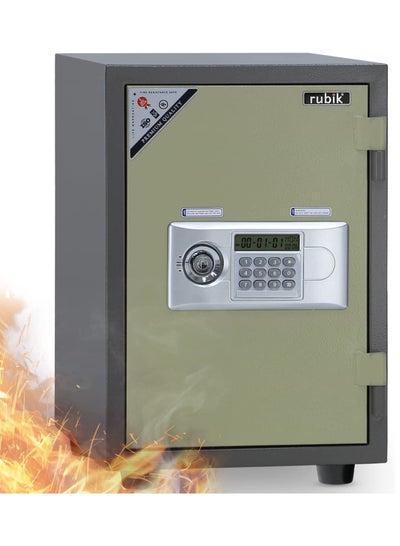 Fire Safety Box, 2-Hours Certified Fireproof Safe Box With Digital and ...