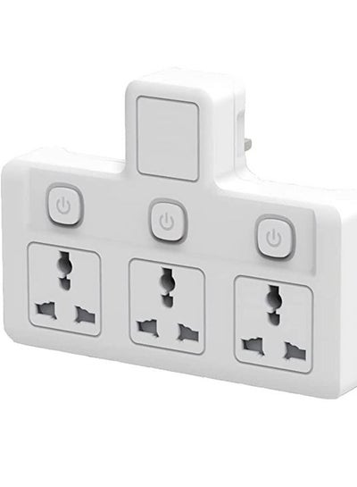 Multi Plug Power Extension Socket Adapter, 3 Way Universal Wall ...