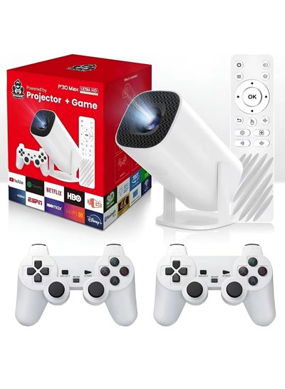 Gaming Projector with Console, 1080P Video Game Projector 2 Wireless ...