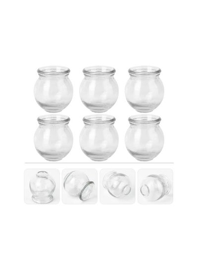 6Pcs Cupping Therapy Sets: Glass Fire Cupping Jars Thick Glass Cupping ...