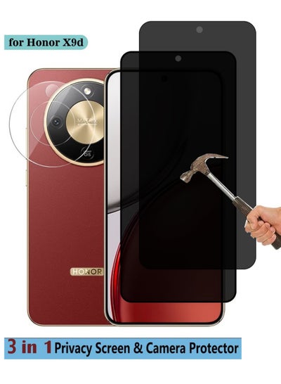 3 in 1 Honor X9d 5G Privacy Screen & Camera Protector - High ...
