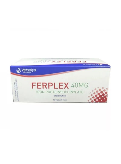 Ferplex 40 mg iron Oral Solution 15 mL Vial 10's price in UAE | Noon ...