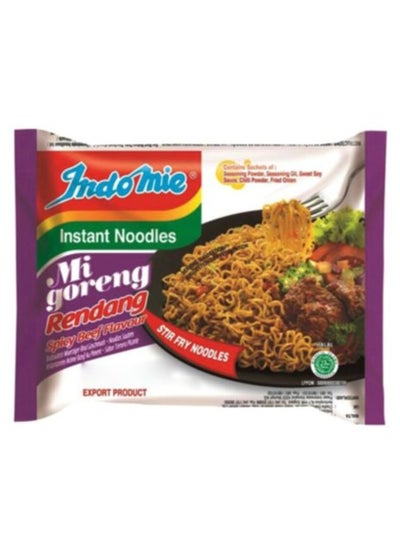 Indomie Mi Goreng Rendang Spicy Beef Flavored Instant Noodles 80gx5 ...