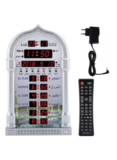 Digital Azan Clock with Charger and Remote ,Desktop dgital clcok Wall ...