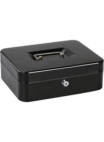 Petty Cash Box with Tray and lockable Box 2 Key Lock For Safe Saving ...