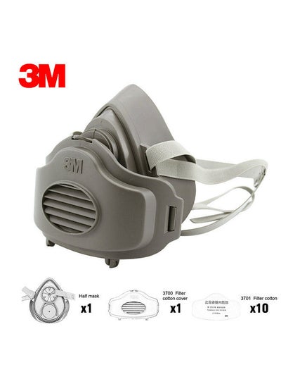 3M 3200 Dust Mask Respirator Half Face Dust-proof Mask Anti Industrial ...