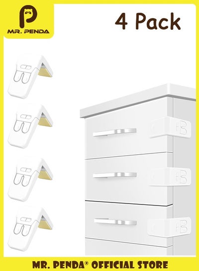 4 Pack Safe Drawer Locks, Baby Proofing Angle Type Drawer Lock, Child ...