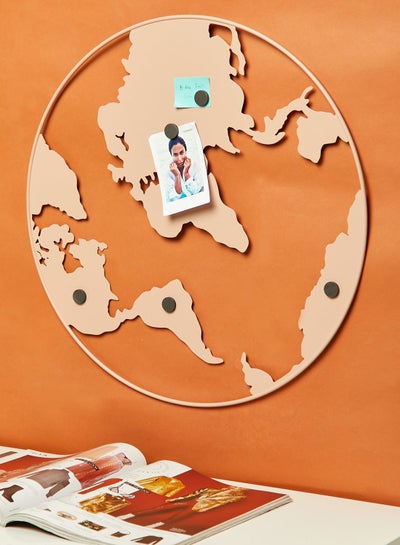 Light Pink World Map Memo Board price in UAE | Noon UAE | kanbkam