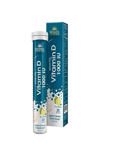 Vitamin D 1000 IU Citrus Effervescent 20 Tablets price in UAE | Noon ...