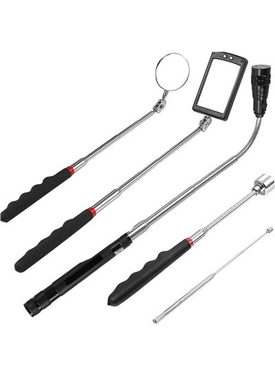 5PCS Magnetic Telescoping Pick-up Tool Kit with 20lb and 1.5lb Pick Up ...