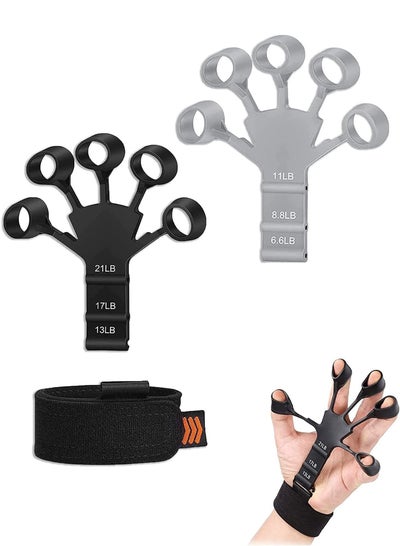 Finger Exerciser - Hand Grip Strengthener Set Forearm Adjustable ...