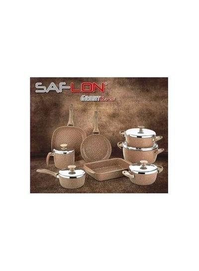 Turkish granite cookware set, 13 pieces, Saflon TAHK204 price in Egypt ...
