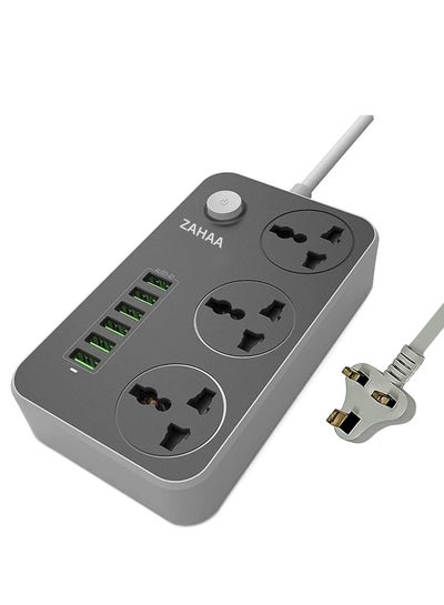 Unviersal Power Strips Extension Cord | 3 Sockets Universal Plug ...