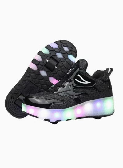 LED Flash Light Fashion Shiny Sneaker Skate Shoes With Wheels And ...