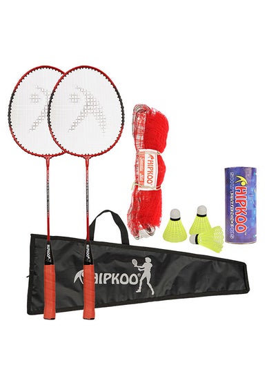 Turbo Jet Aluminum Badminton Complete Racquets Set Of 2 Wide Body ...