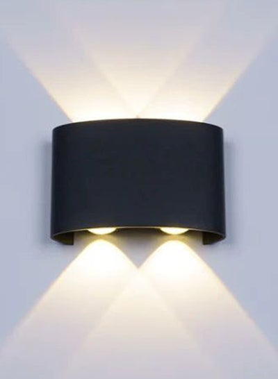 4*2W Modern LED Warm White Wall Light , IP65 Waterproof, 770lm, Up ...