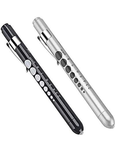 2-Piece Diagnostic Medical Pen Light, Mini Reusable LED Pen Light, Pen ...